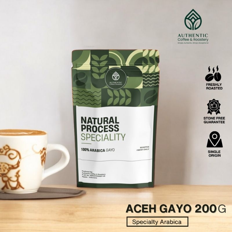 Jual Kopi Arabika Aceh Gayo Natural Process 200gr Authentic Coffee ...