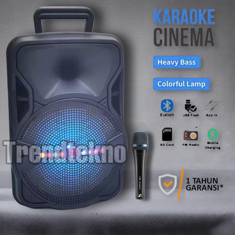 Jual Salon Speaker Bluetooth Karaoke Ukuran Besar Full Extra Bass ...
