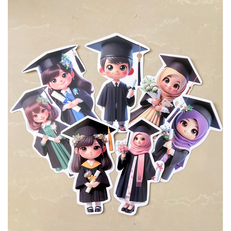 Jual [TOPPER GRADUATION] Tambahan topper graduation untuk buket ...
