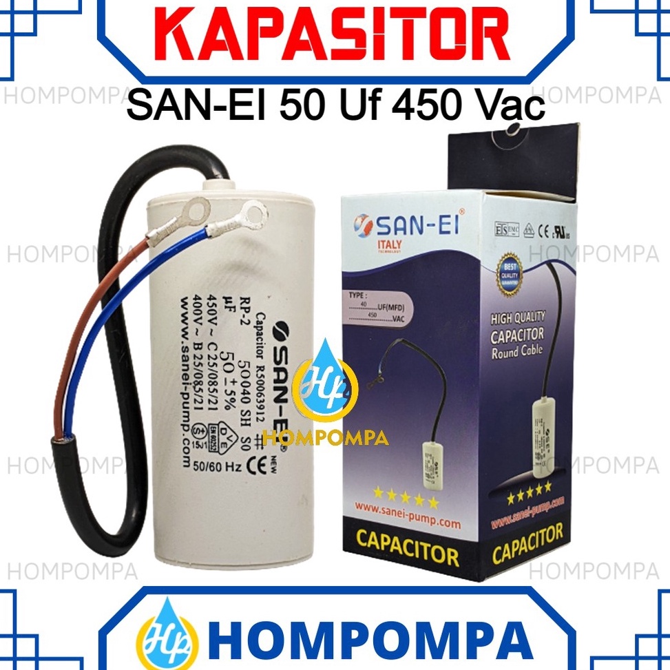 Jual PALINGDICARI KAPASITOR CAPASITOR 5uf Mikro 45V SanEi Kondensor ...