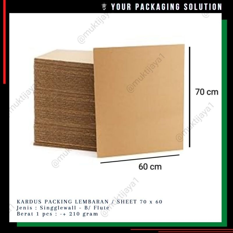 Jual Sheet Packing • 60x70cm • Kardus/ Karton Lembaran | Shopee Indonesia