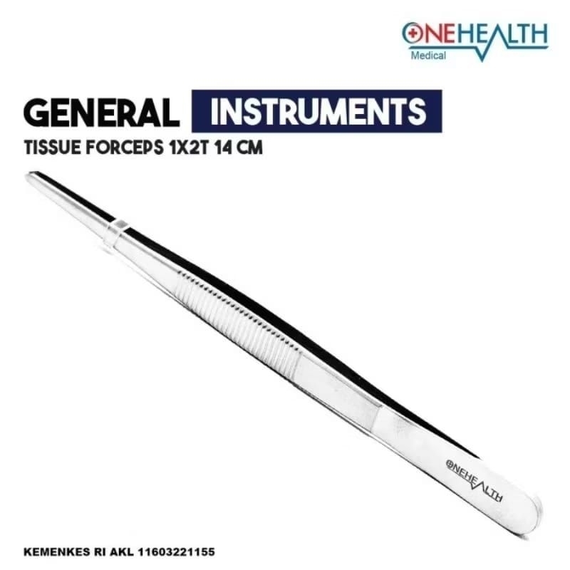 Jual Pinset Anatomis / Pinset Chirugis 14 cm - Onehealth | Shopee Indonesia