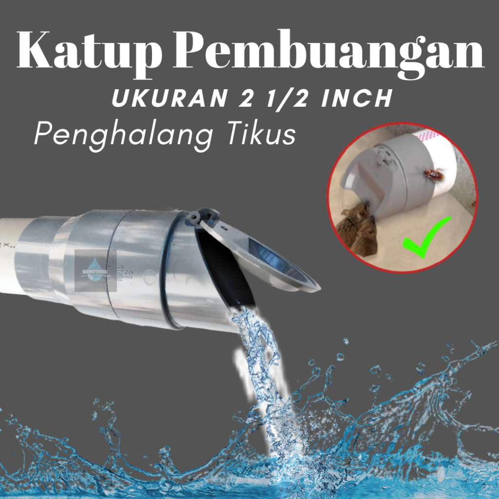Jual Katup Pembuangan Selokan Backflow Valve Ukuran 1 1/2 2 21/2 3 4 ...