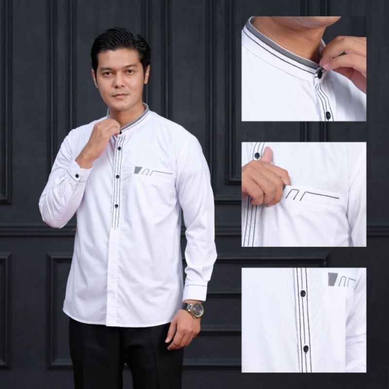 Jual TERBARU KEMEJA KOKO BAGAS new design baju koko kekinian motif ...