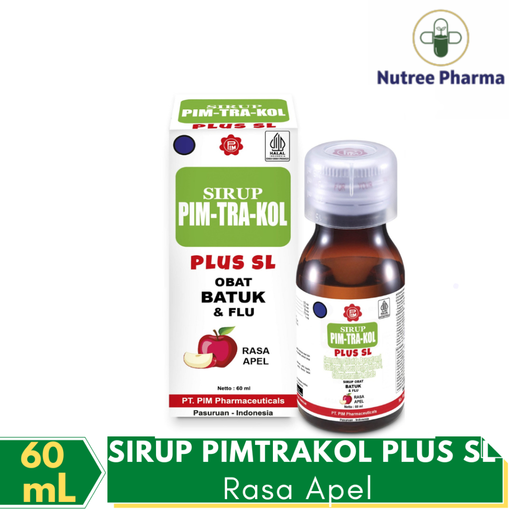 Jual Pimtrakol Syrup Plus SL Rasa Apel 60 ml | Sirup Obat Batuk & Flu ...