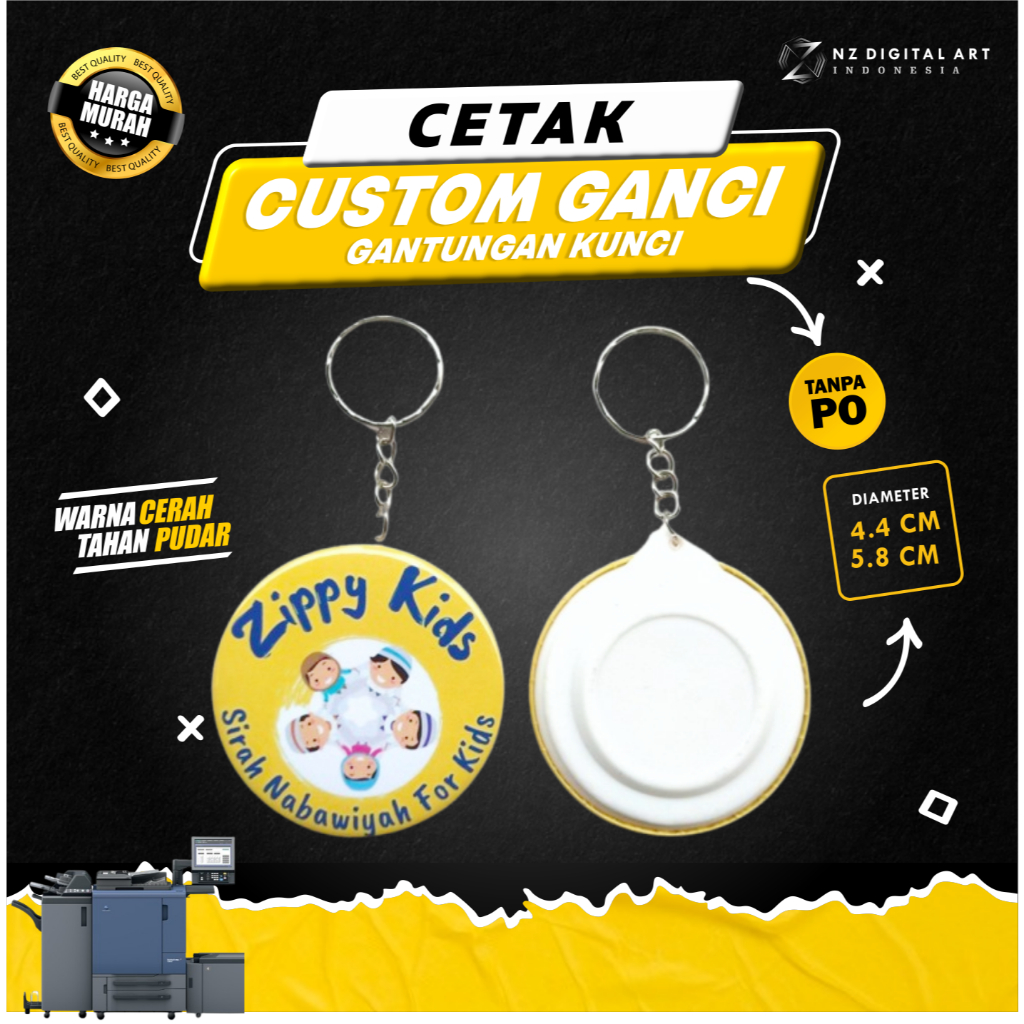 Jual Cetak Custom Pin / Ganci Uk 5,8Cm GLOSSY/DOFF | Shopee Indonesia