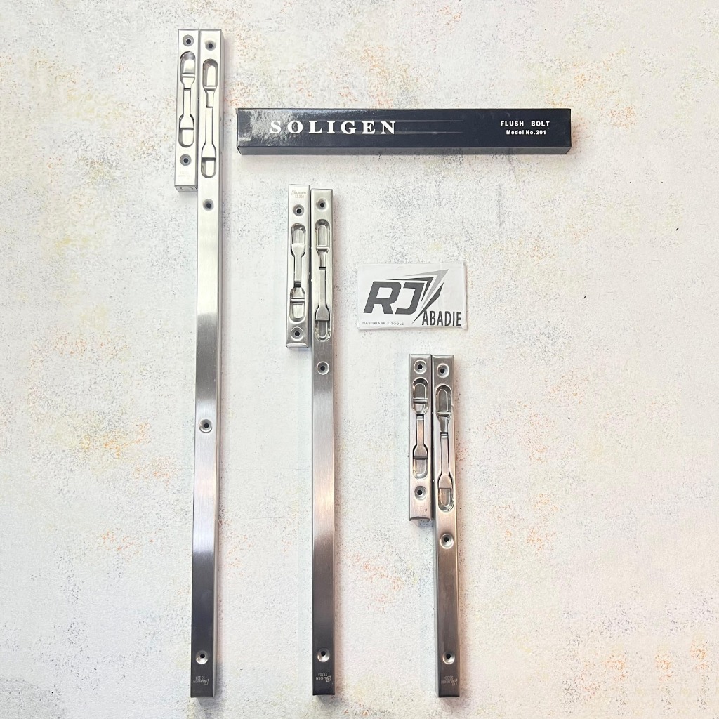 Jual [1SET] Grendel Slot Tanam Pintu Flush Bolt Stainless Tebal Soligen ...