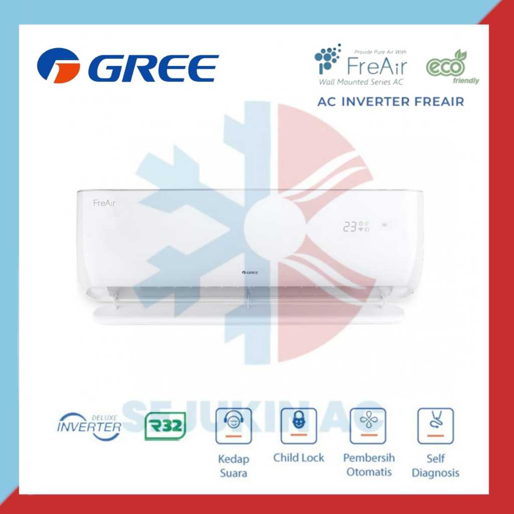 Jual AC GREE FREAIR WALL MOUNTED INVERTER GWC-12FREAIR 1,5 PK | Shopee ...