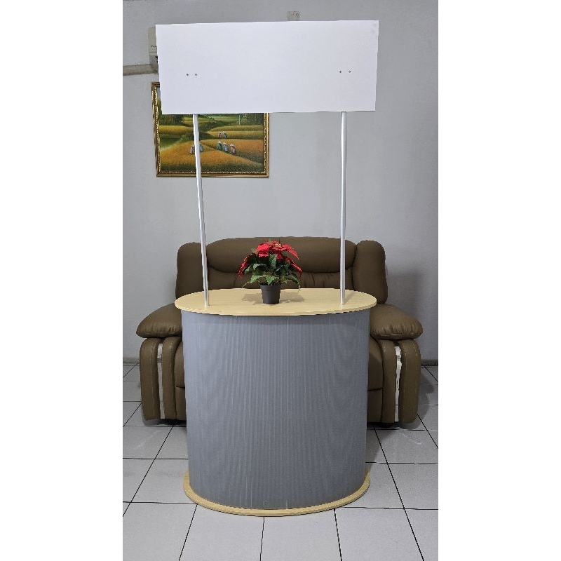 Jual Poly Counter/Event Desk/Easy Counter( Meja Lengkung dengan Header ...