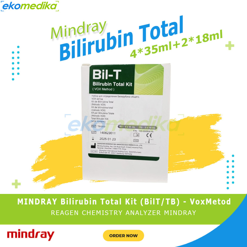 Jual Reagen Mindray Bilirubin Total Kit (BilT/TB) - VoxMetod 4*35ml+2 ...