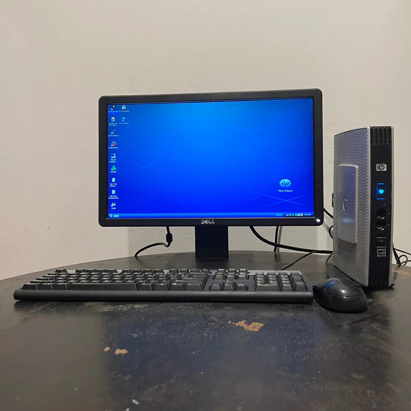 Jual MINI PC HP THINK CLIENT 5470 FULLSET WITH MONITOR | Shopee Indonesia