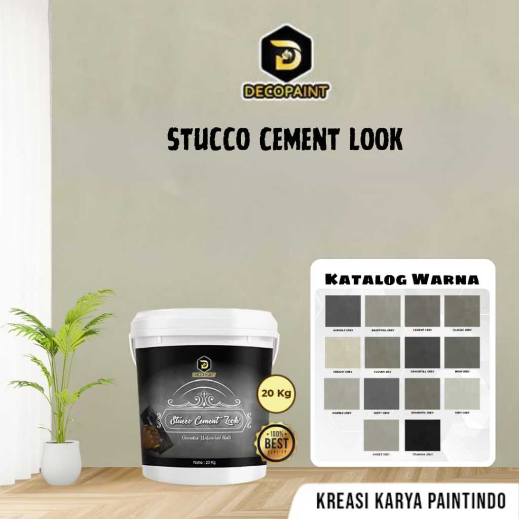 Jual 20Kg Stucco Cement Look | Cat Stucco Motif Semen Ekspos | Shopee ...