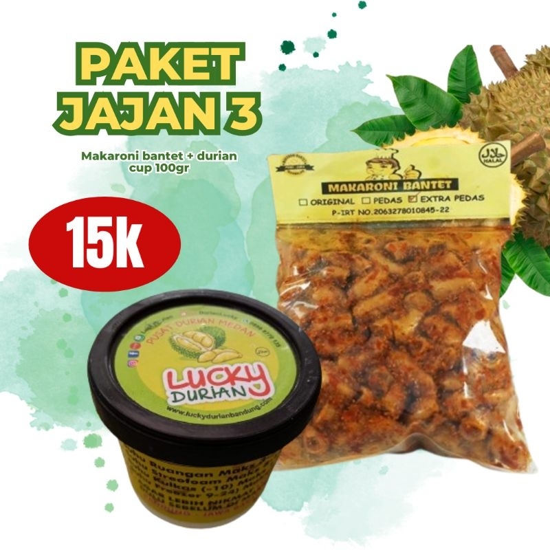 Jual paket jajan 3 (durian) | Shopee Indonesia