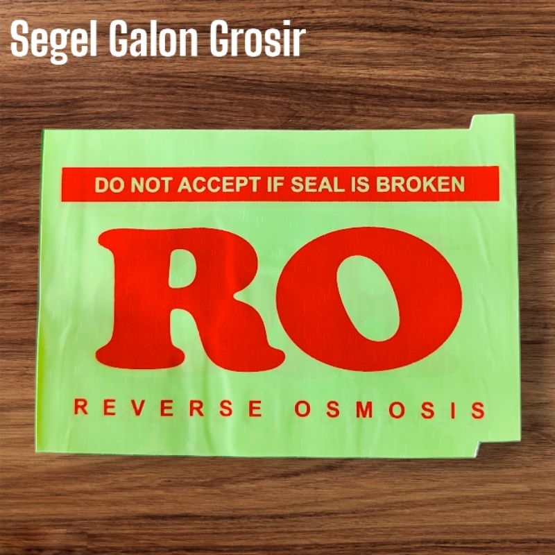 Jual Segel Galon RO Hijau (Tulisan Merah) 200 Pcs | Shopee Indonesia