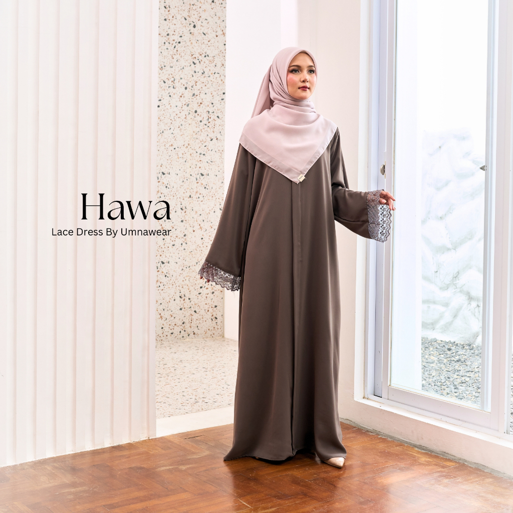 Jual Hawa Abaya Renda Lace Elegan Busui Syari By Umnawear - Baju Gamis Umroh Haji Lebaran ...