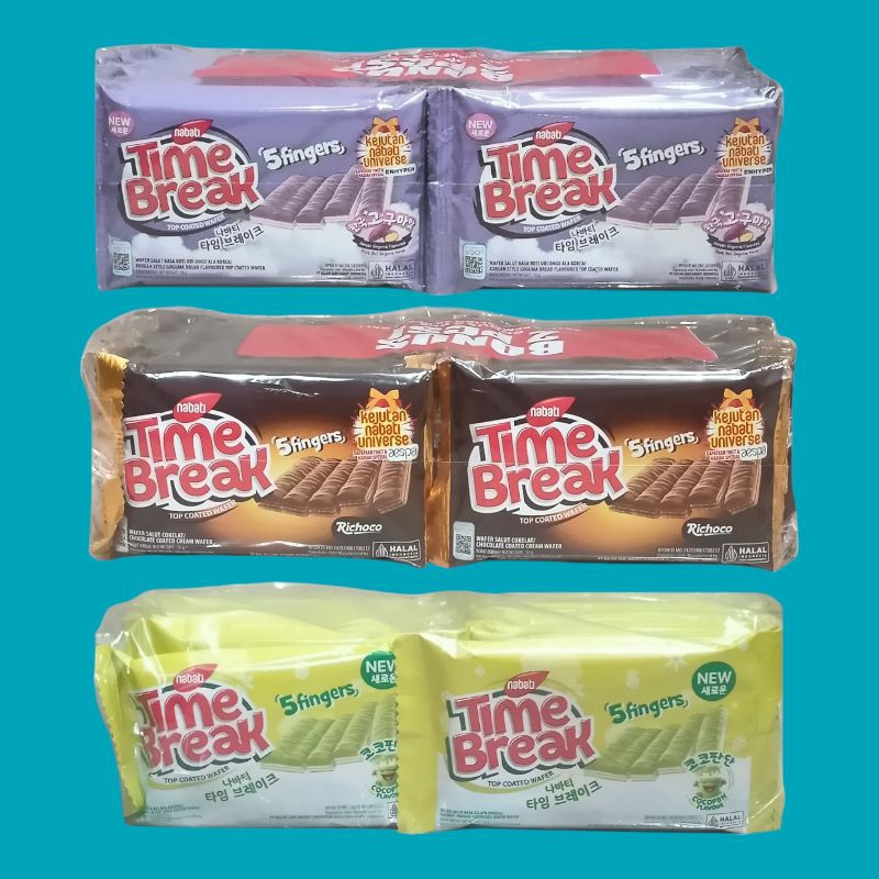 Jual Nabati Time Break Wafer Coklat Goguma & Cocopandan 16 gr [20 pcs ...