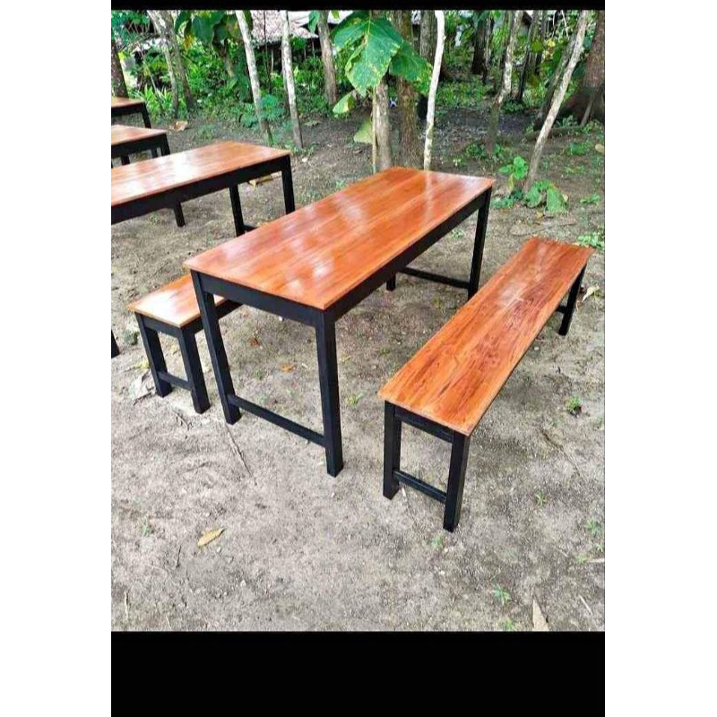 Jual meja makan bangku panjang serbaguna meja cafe reto warkop dll ...