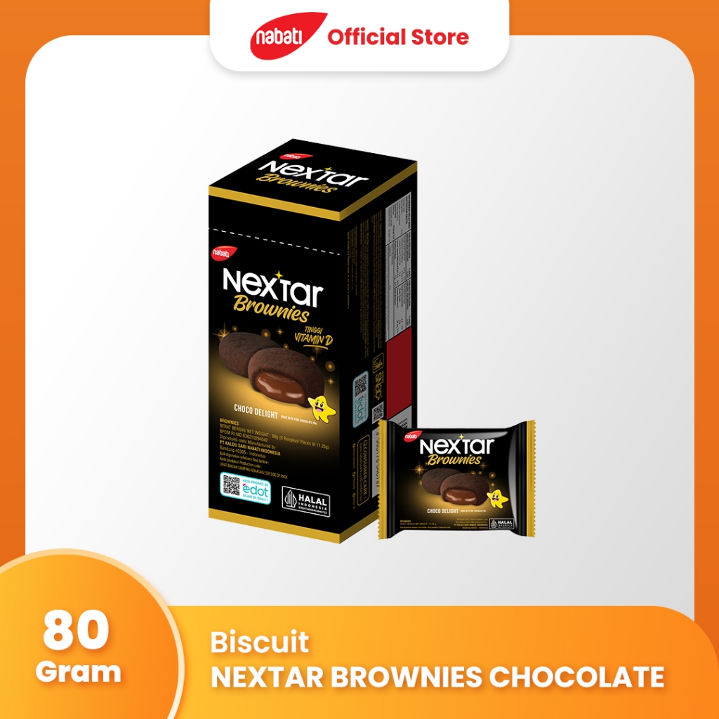 Jual NEXTAR Brownies Choco Delight 80g | Shopee Indonesia