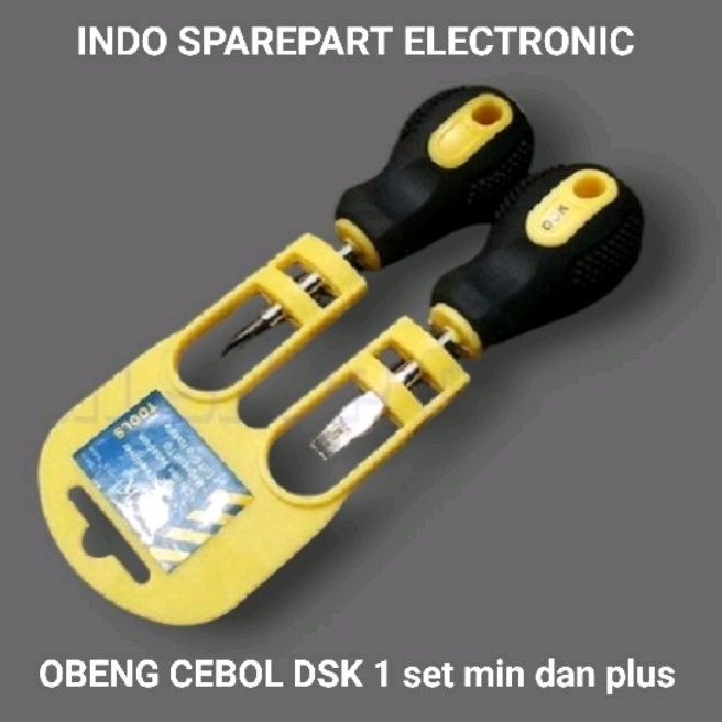 Jual OBENG CEBOL DSK 1 set min dan plus | Shopee Indonesia