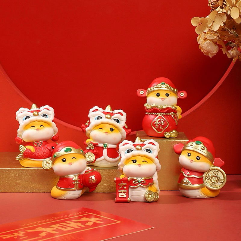 Jual Dekorasi Pajangan Mini Ular Character lucu / Mini CNY snake ...