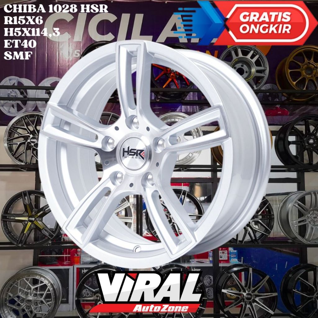 Jual Velg Mobil Ring 15 HSR CHIBA R15 LEBAR 6 LOBANG 5 ET40 SILVER POLISH | Shopee Indonesia