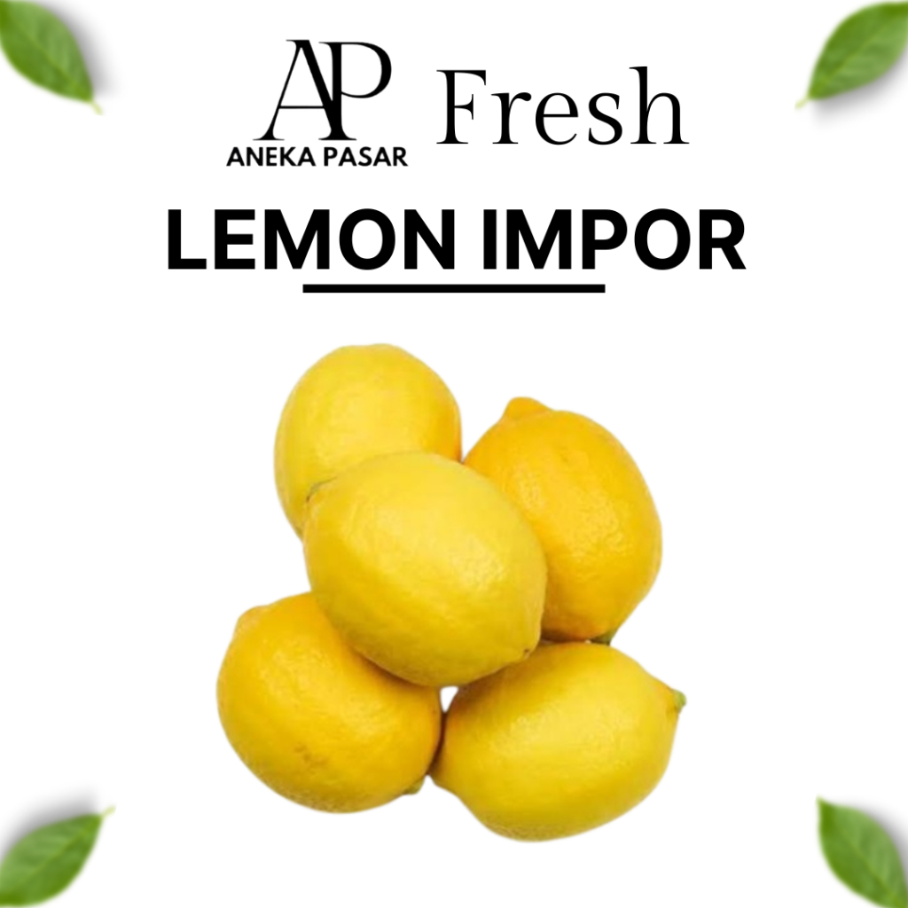 Jual LEMON IMPOR IMPORT - Berat 500 Gram Buah Segar | Shopee Indonesia