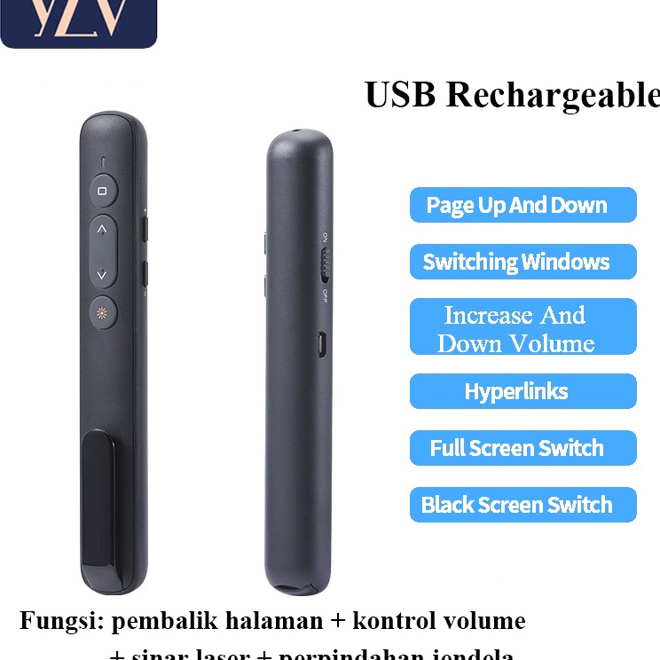 Jual YLV Laser Pointer Wireless PPT Presenter USB Laser Remote Control ...