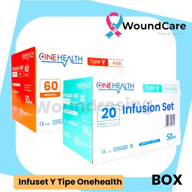 Jual Infuset Y Tipe Onehealth Selang Infusion Set Alat Infus / Box ...