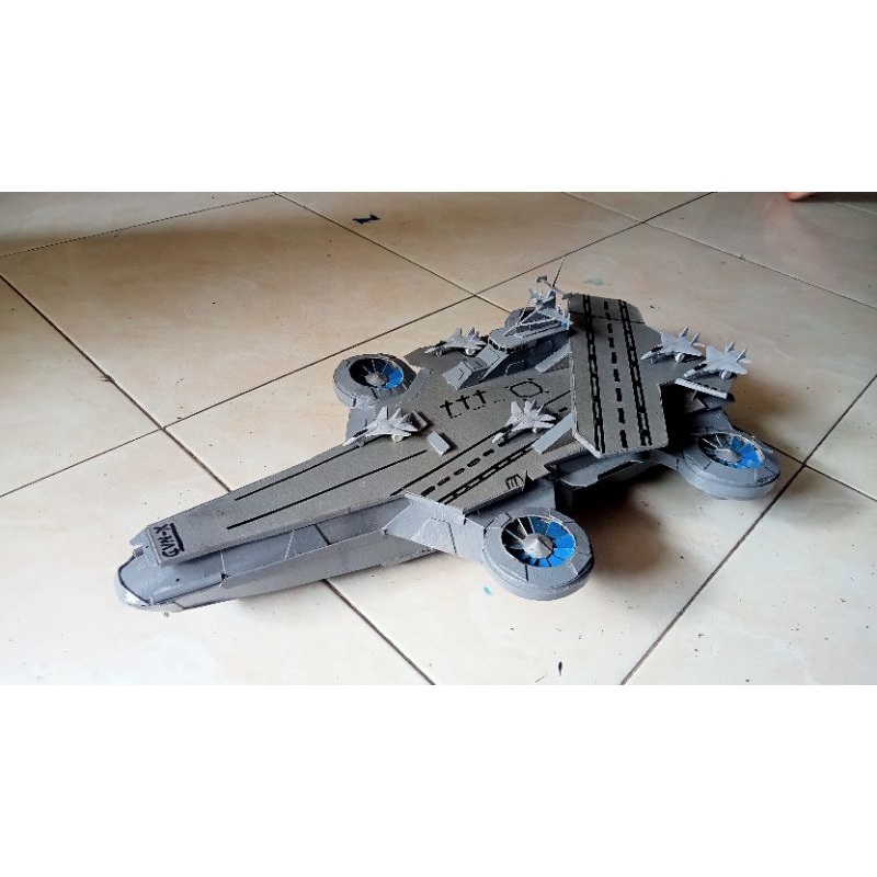 Jual miniatur kapal induk terbang game modern warship model USS MUSK ...