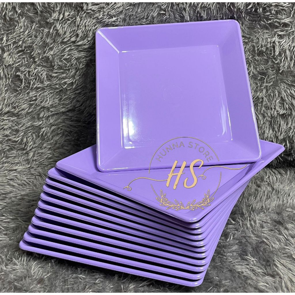 Jual 88 1 Lusin Piring Persegi Melamin Dinnerware 20 cm, Piring Mie ...