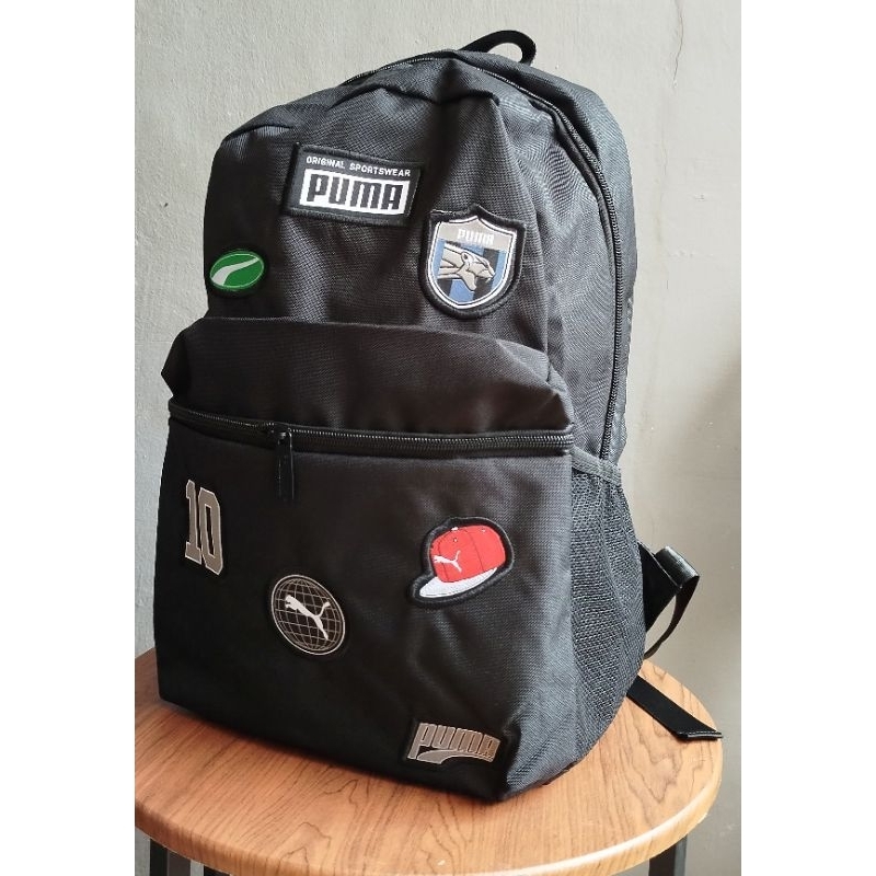 Jual Tas Ransel/backpack PUM4 black logo bordir bukan sablonan | Shopee ...