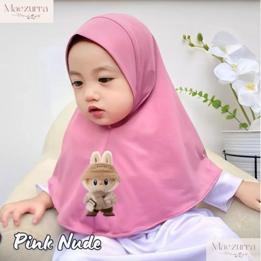 Jual Hijab Instant Anak Muslim Hijab Anak Labubu // Hijab Labubu Anak ...