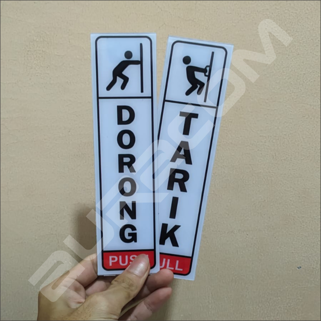 Jual COD, Akrilik Tarik Dorong (GROSIR) | Buka Pintu | Push Pull | 1 ...