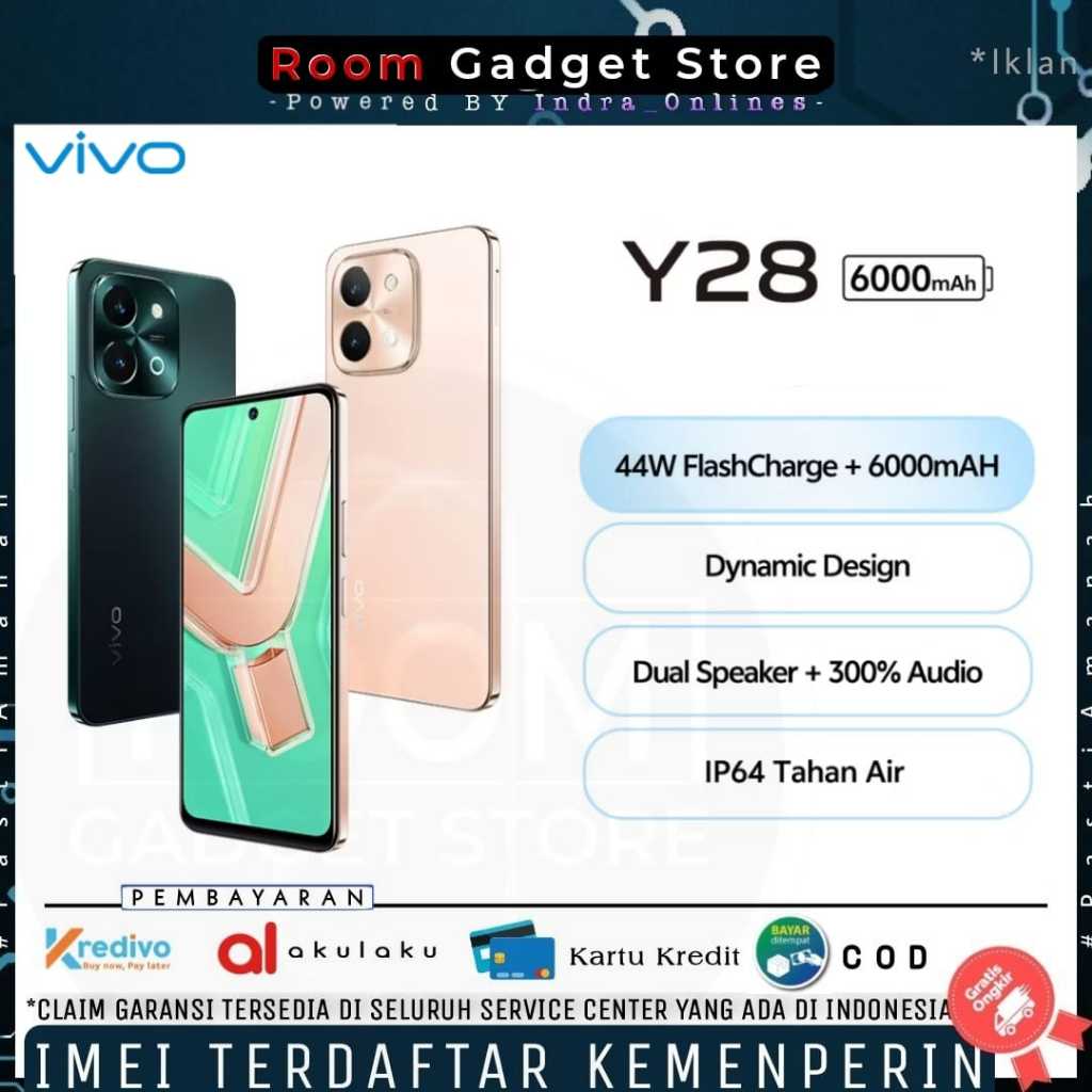 Jual Vivo Y28 6/128gb | 8/128gb | 8/256gb Garansi Resmi Vivo Indonesia | Shopee Indonesia