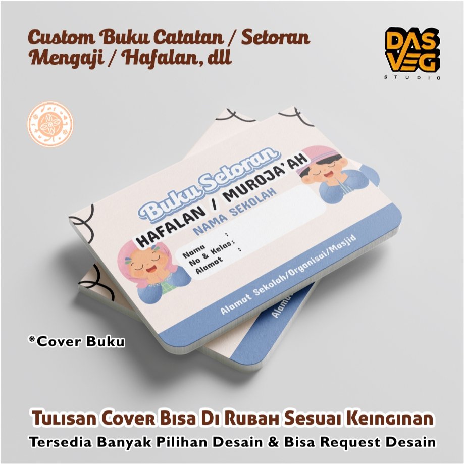 Jual Buku prestasi Hafalan Al Qur'an Custom | buku catatan Setoran ...