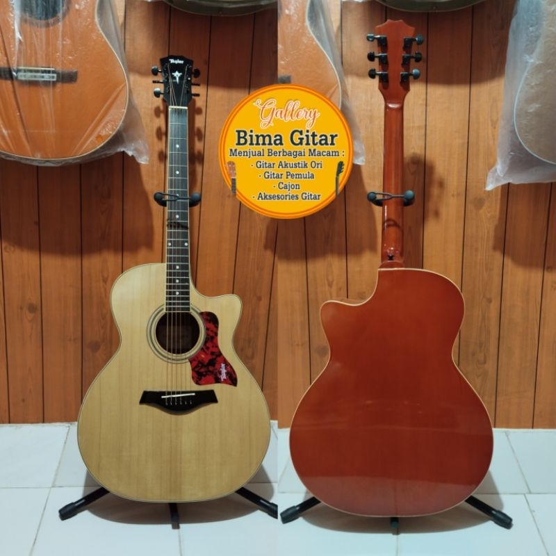 Jual GITAR TAYLOR TOP SPRUCE CUSTOM HIGH QUALITY | Shopee Indonesia