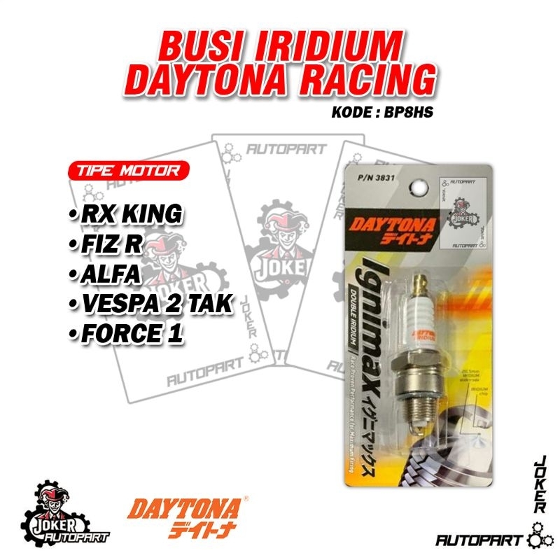 Jual Busi Double Iridium Daytona RX King FIZR F1ZR Vespa Drat Pendek ...