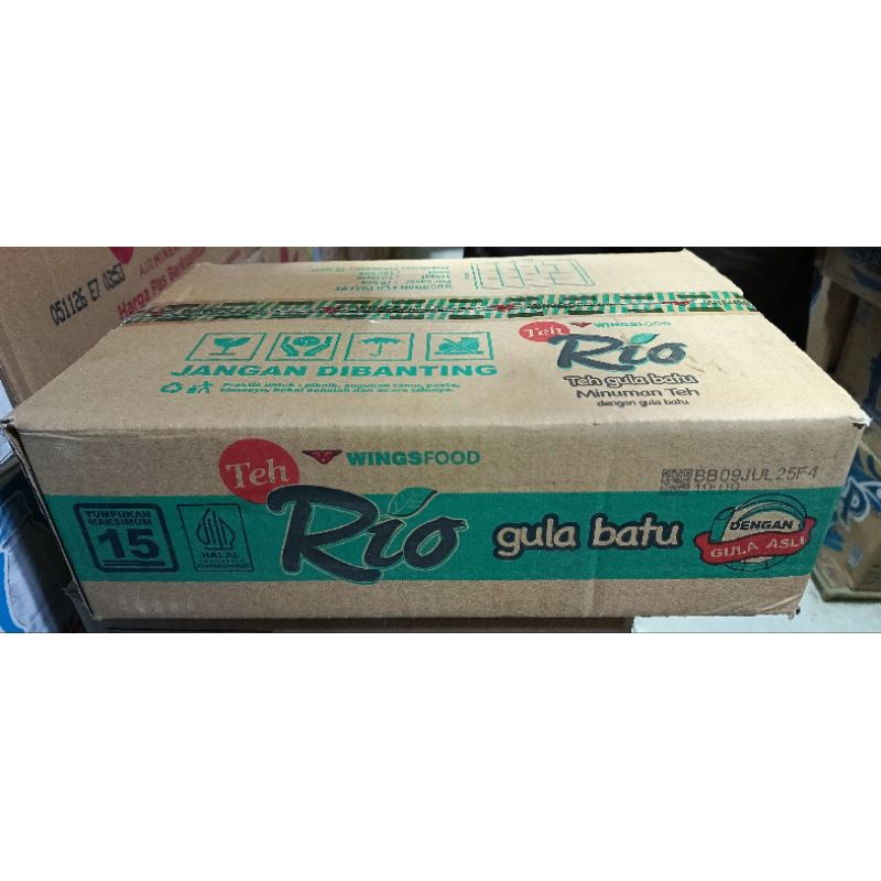 Jual Teh Rio gula batu 1 dus isi 24 cup @180ml | Shopee Indonesia