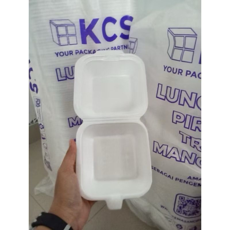 Jual Sterofoam HB KCS Styrofoam Hamburger Foam H01 Isi 25 Pcs | Shopee ...