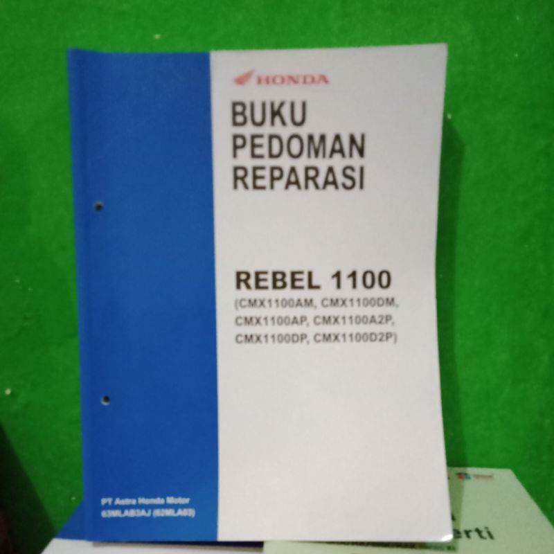 Jual BUKU PEDOMAN REPARASI HONDA REBEL 1100 | Shopee Indonesia