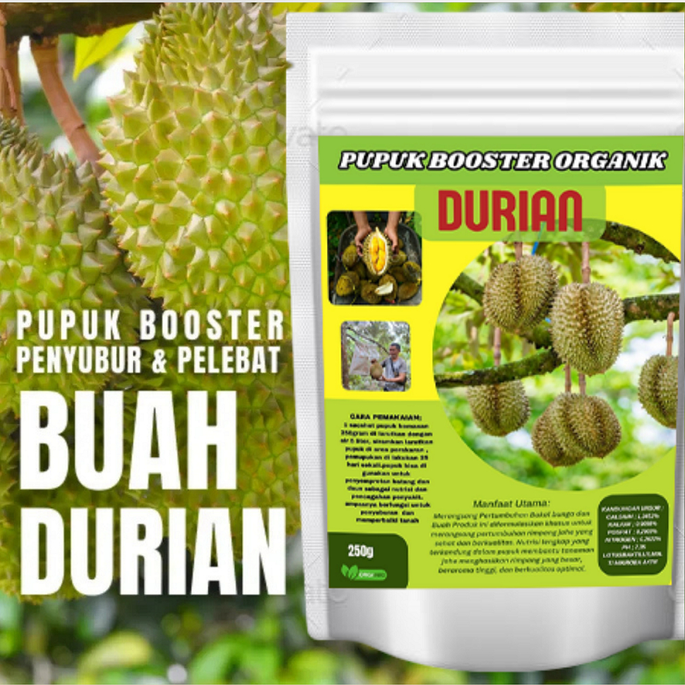 Jual Pupuk organik Pelebat buah Durian Agar Lebih Cepat Berbuah Lebat Pupuk Penyubur buah Durian ...