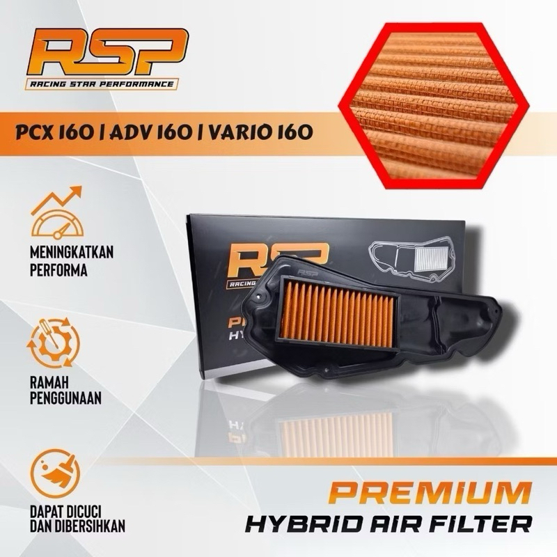 Jual RSP PREMIUM HYBRID AIR FILTER HONDA PCX 160 ADV 160 VARIO 160 ...