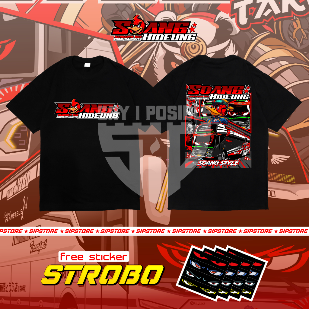 Jual Kaos Bus Msm Asrof Soang Hideung Strobo Edition Free Stiker - Baju ...