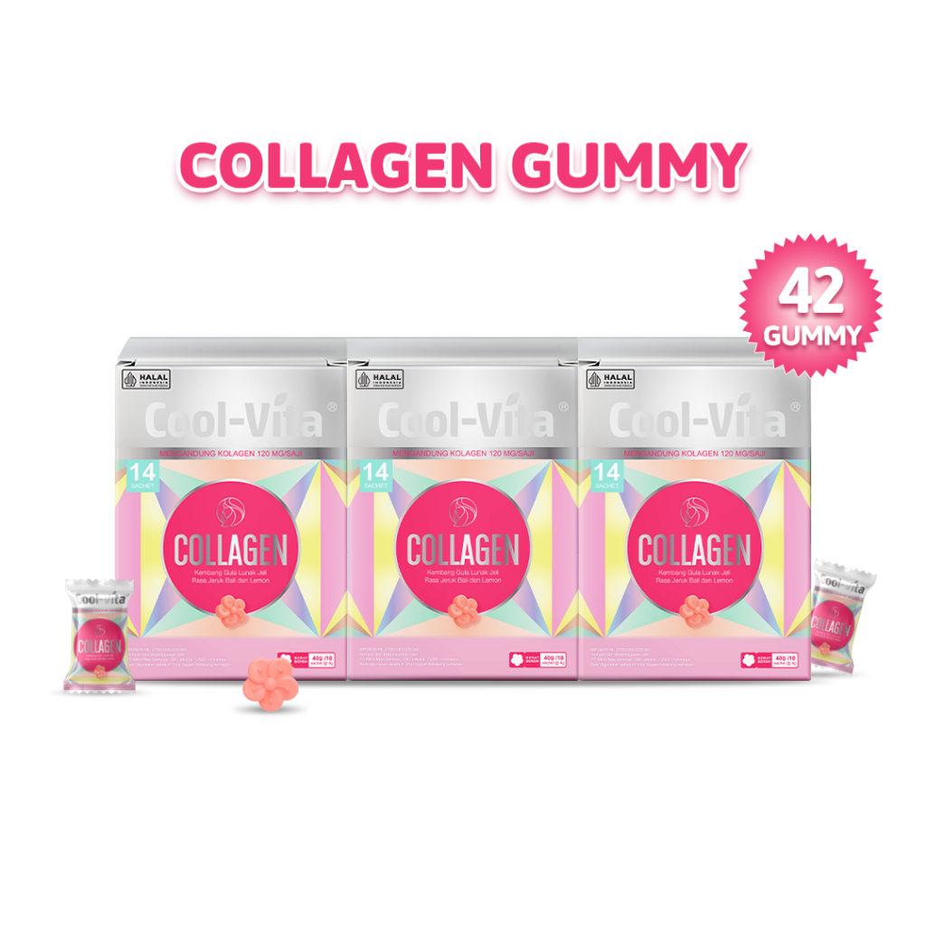 Jual Coolvita 3 Box Collagen Gummy - Suplemen Vitamin Kolagen 120mg untuk Menjaga Kesehatan ...