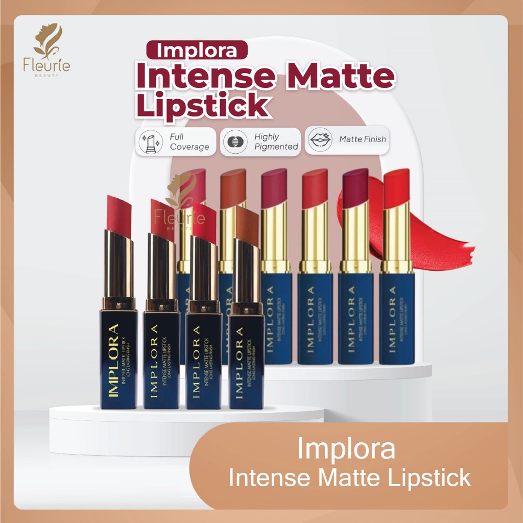Jual IMPLORA Intense Matte Lipstick Long Lasting Finish | Shopee Indonesia