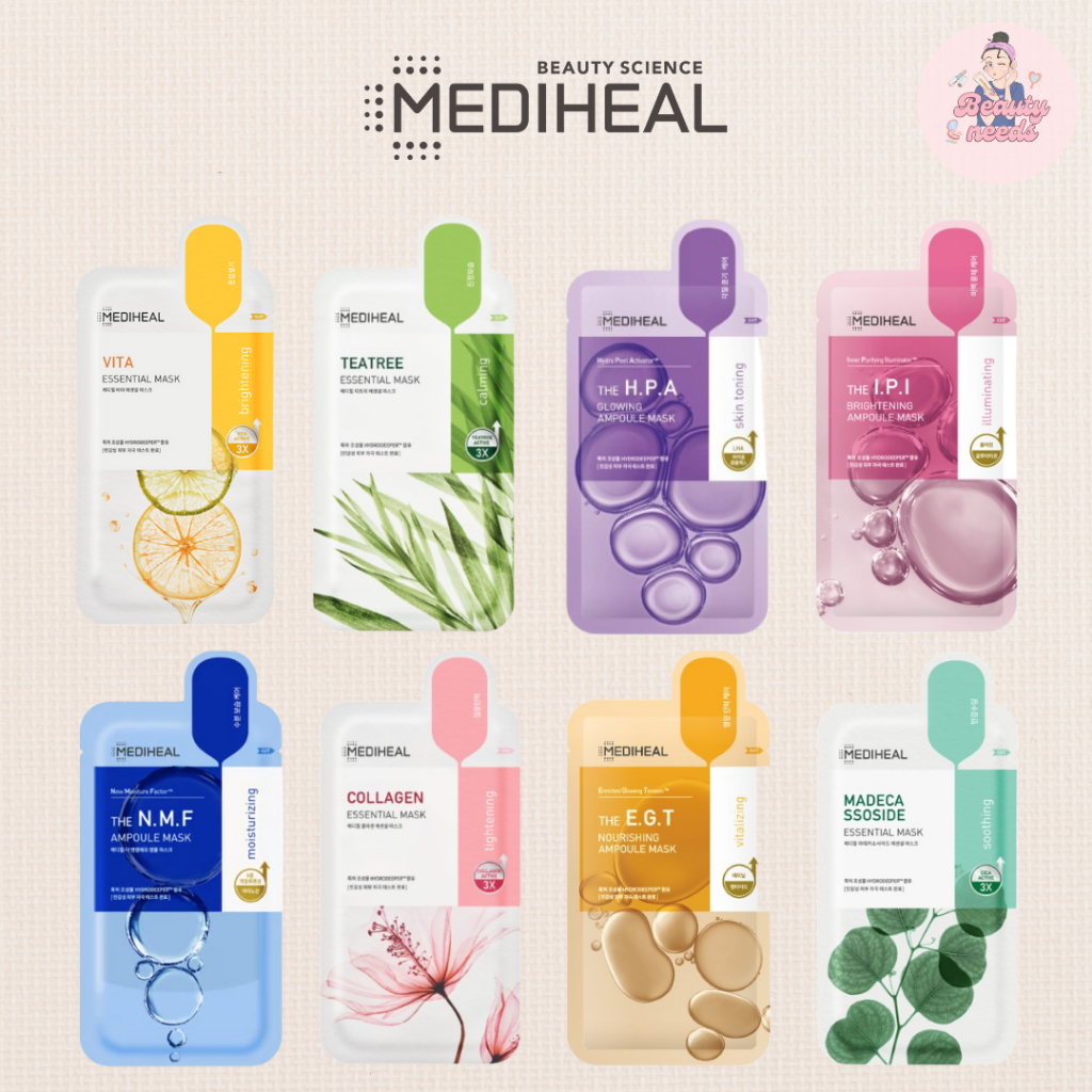 Jual MEDIHEAL SHEET MASK | HPA GLOWING | IPI BRIGHTENING | TEA TREE ...