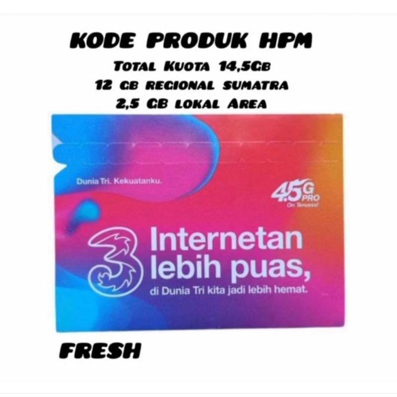 Jual Kartu Perdana Tri 11 GB | Shopee Indonesia