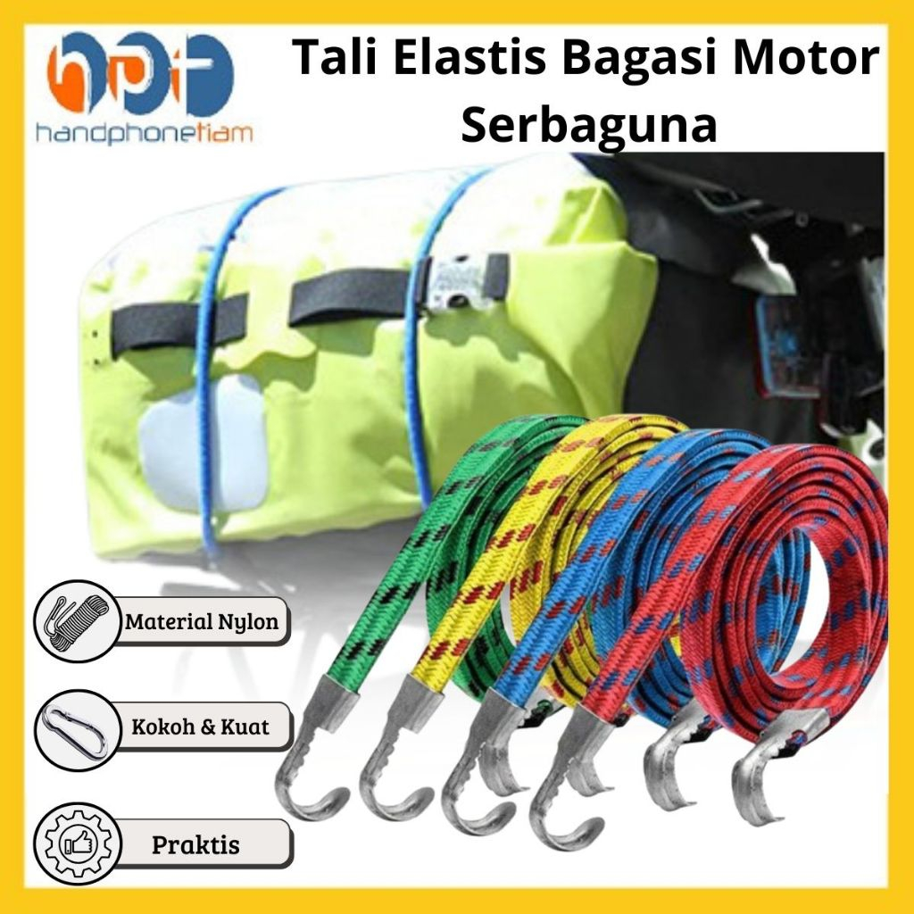 Jual Tali Elastis Bagasi Kait / Tali Serbaguna Sepeda Mobil Motor ...