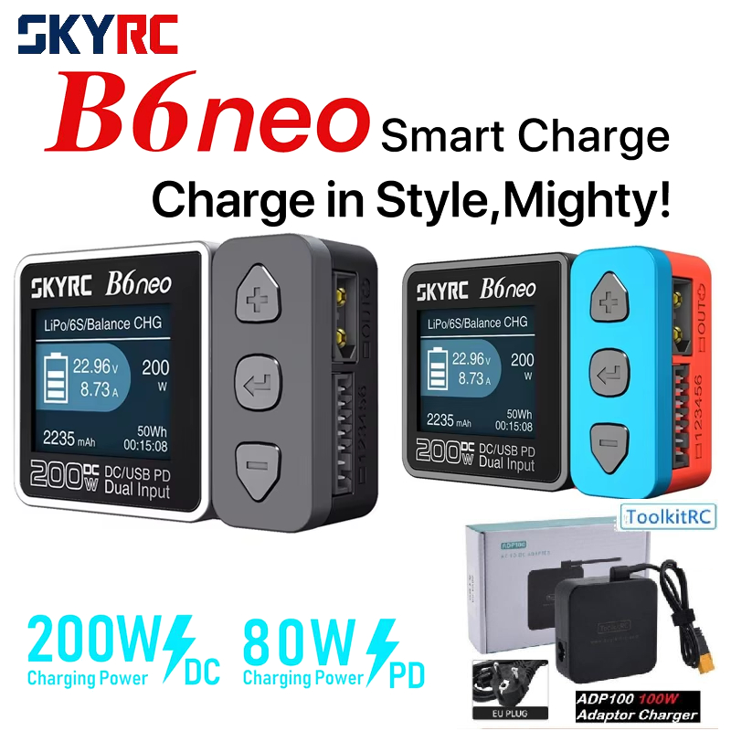 Jual SkyRC B6neo B6 Neo 200w DC Charger with DC/PD Dual input | Shopee ...