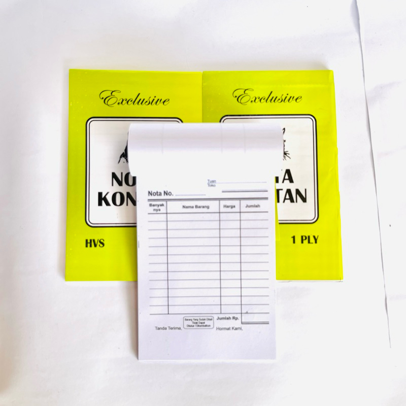 Jual Buku Nota Kontan 1 Ply / Nota Kontan Rangkap 1 / Nota 1 Ply HVS ...